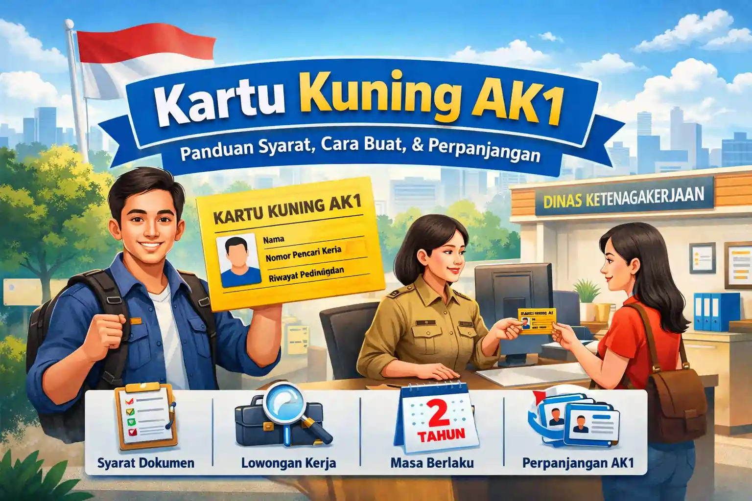 Kartu Kuning AK1 Terbaru 2026 Syarat Cara dan Biaya